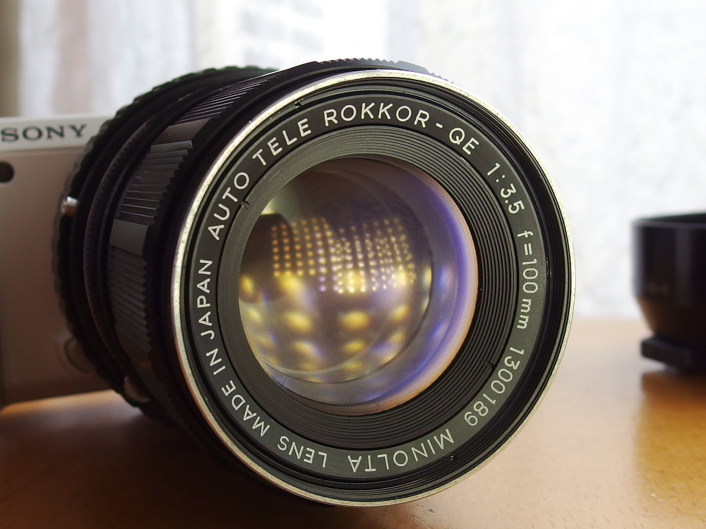MINOLTA AUTO TELE ROKKOR-QE 100mm/F3.5 ＋ SONY NEX-5nでデジタル撮影～！近接時でも大変よく ...